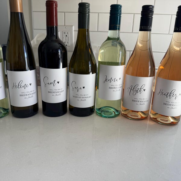 Groomsmen Proposal Label, Groomsmen Gift, Will You Be My Groomsman ...