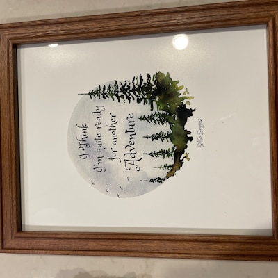 Inspirational Quote, Forest Art, Watercolor Art Print, Magic Quote ...