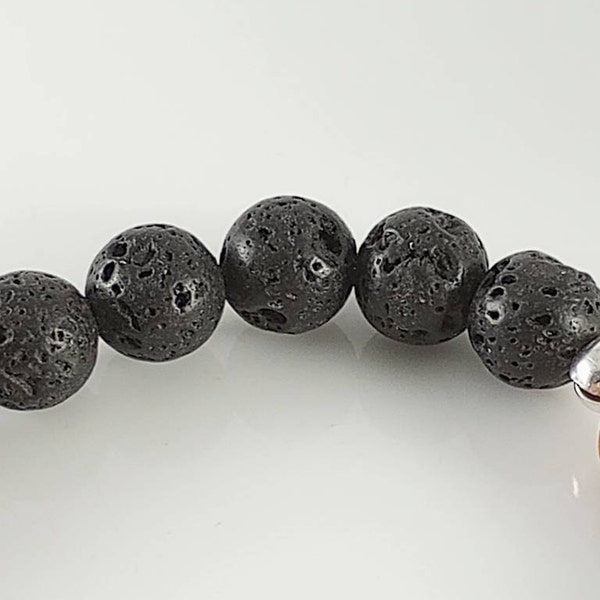 Natural Lava Rocks Diffuser Oil Round Beads - Lava Beads for Essential ...