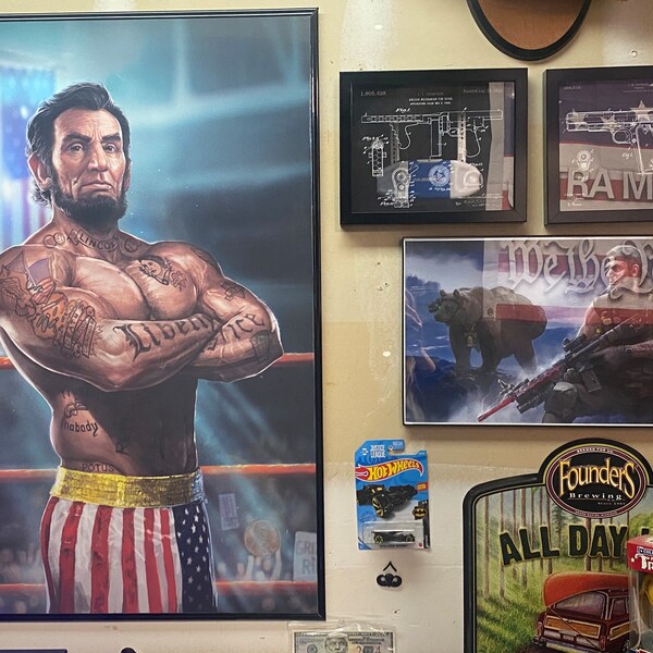 Poster - the Dubya (george W. Bush on a Shark) - Epic American ...