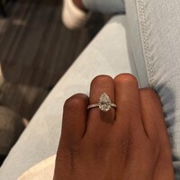 Solitaire Engagement Ring Radiant Cut Moissanite Diamond for Her Hidden ...