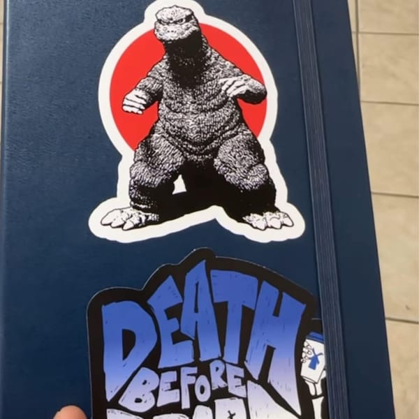 Godzilla Vinyl Sticker - Etsy