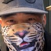 Javan Leopard Neck Gaiter & Face Mask, Leopard Print Pattern, Washable ...