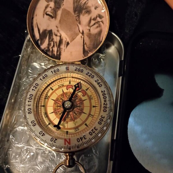 Engraved Photo Compass, Personalized Wedding Gift - Etsy