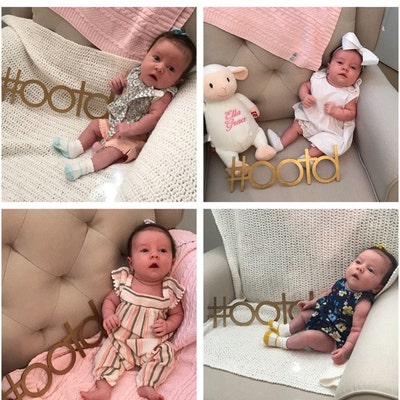 OOTD Hashtag Outfit of the Day Wall Sign, 14w X 4.5h, OOTD Wood Fashion ...