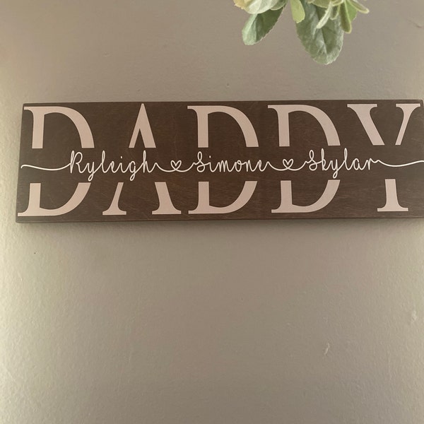 Daddy Fathers Day Gift Daddy Sign Gift for Daddy Rustic Sign for Daddy ...