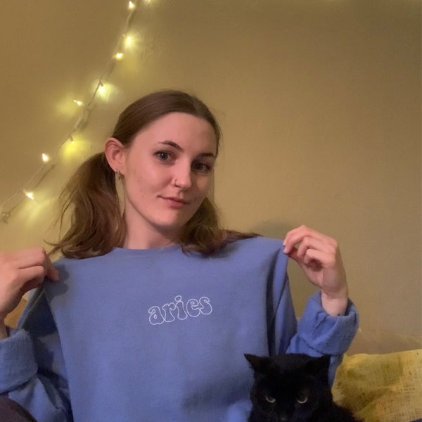 Aries Gift Aries Sweater Zodiac Shirt Trendy Crewneck Sweatshirt ...