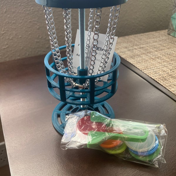 6" Mini Disc Golf - Table Top Game - Drinking Game - Trophy Game - Man ...