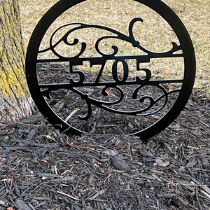 Custom Address Sign for Yard Personalized House Numbers Plaque With ...
