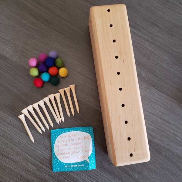 Block of Holes - Fine Motor Activity - Etsy