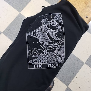 The Fool Tarot Card Hoodie Court Jester Halloween Hoodie Men Horror ...