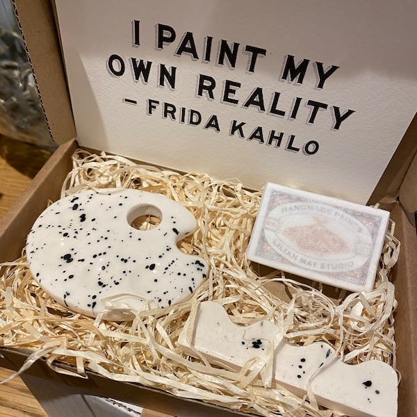Palette and Matchbox Paint Set, Plastic-free, Handmade Art Supplies ...