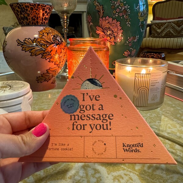 Celestial Being 'fortune-cookie' Scarf/with Poetic Message/gift Box ...