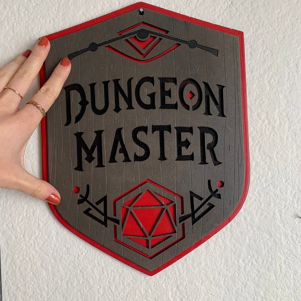 DUNGEON MASTER Sign, Medieval Fantasy Home Decor, D&D Gifts, Role Play ...