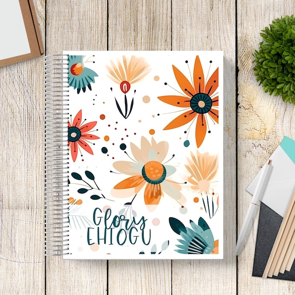 12 Boho Flowers Digital Papers, Seamless Pattens, Boho Scrapbook Paper ...