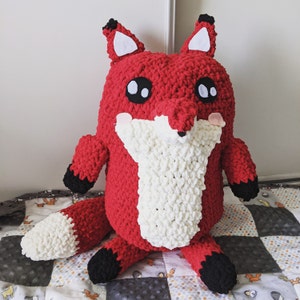 Simple Chonky Crochet Fox Pattern Beginner Friendly Super - Etsy