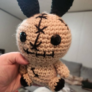 Amigurumi Mini Voodoo Bunny Crochet Pattern. Creepy, Cute, Scary Rabbit ...