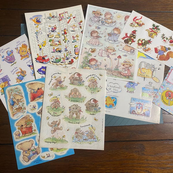 2000s Y2K Sesame Street Characters Sticker Sheet of Elmo, Cookie, Ernie ...