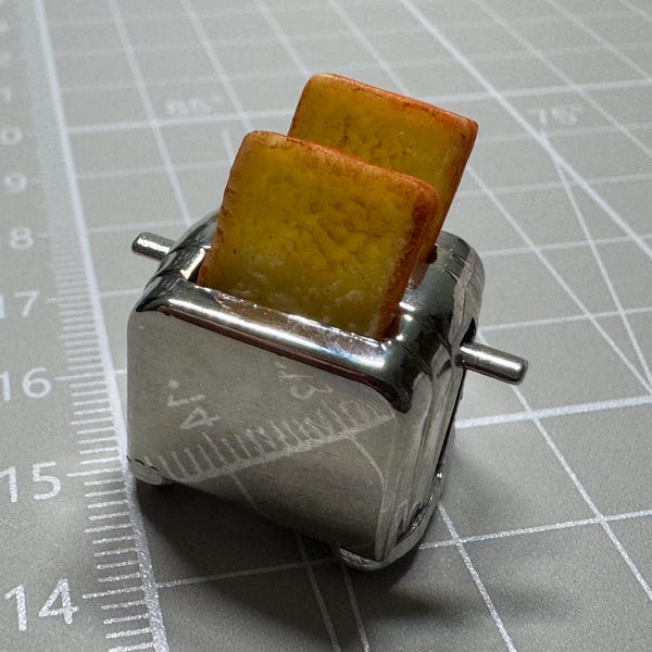 Slice Toaster Fridge Magnet | 3D Toaster Magnets | Tiny Bread Toaster ...