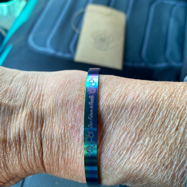Estrogen Molecule Bracelet "steminist" Stainless Steel-molecule ...