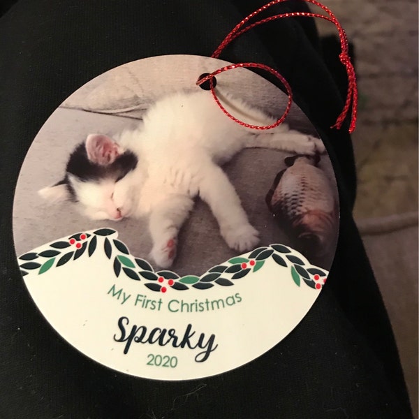 Cats First Christmas Ornament- Kittens First Christmas Ornament- Kittys ...