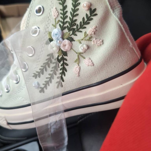 Custom Converse Low-top Converse Chuck Taylor 1970s Custom Embroidered ...