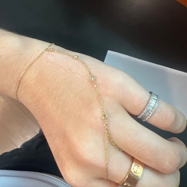 14k Gold Crown Ring / Solid Gold Stacking Ring / Moissanite Ring ...