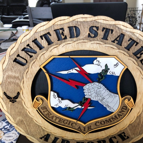 Custom 12" Air Force Strategic Air Command - Wall Tribute - FREE ...