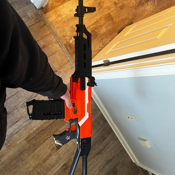 Maliang Extended Hades Barrel Top Rail 3D Printed for Nerf Hammershot ...