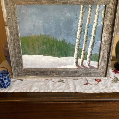 Cornerblock Frame in Rust Farmhouse Picture Frame Wood Picture Frame - Etsy