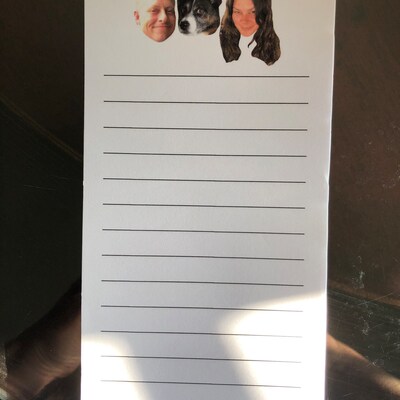 Custom Face Notepad, Custom Dog Notepad, Custom Pet Notepad ...