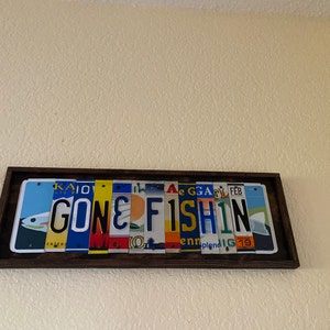 Gone Snowboarding Sign License Plate Art Skiing Mountain | Etsy