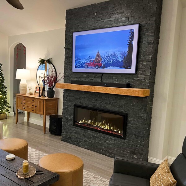 Hickory / Pecan Wood Mantel, Mantle, Floating Shelf - Etsy