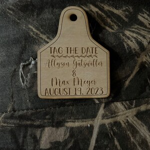 Rustic Wooden Table Number Tag // Farmhouse Style // Wedding - Etsy