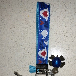 Shark Key Fob I Love Sharks Key Fob Shark Keychain Fish Key Fob Jaws ...