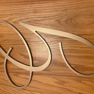 Cursive Letters for Wall Decor, Large Wooden Letters Above Bed Initial ...