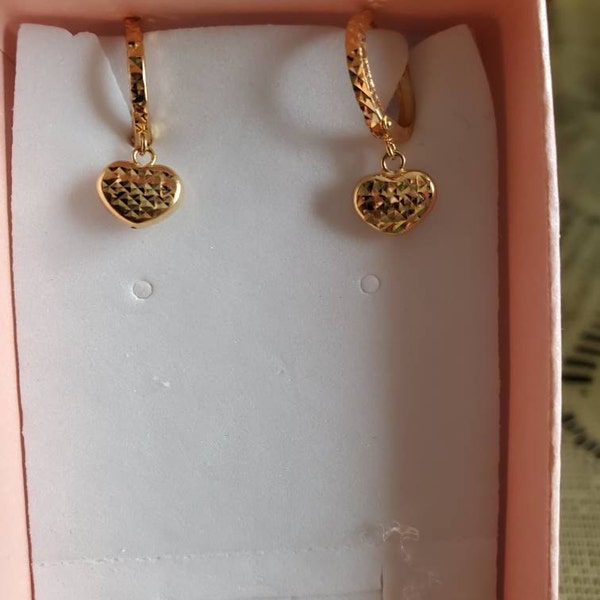 24k Solid Yellow Gold Zodiac Rectangle Pendant, Chinese Character ...