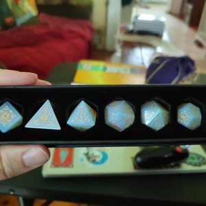 Purple Glitter Galaxy Dice Moth Dice Set - Etsy