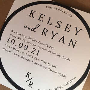 Custom Label for 12 Inch Vinyl Record Bold Text Personalized | Etsy