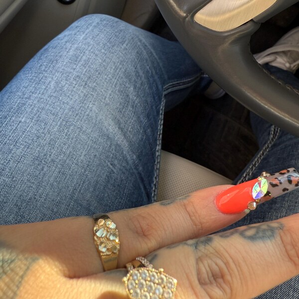 10k & 14k Solid Gold Vintage Nugget Smashing Band Ring Gift for Men ...