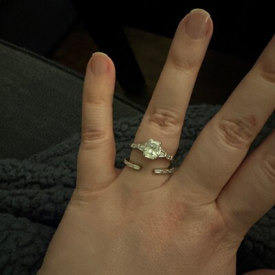 Criss cross Diamond Ring, X Ring, Cross Over Ring, Round Colorless ...