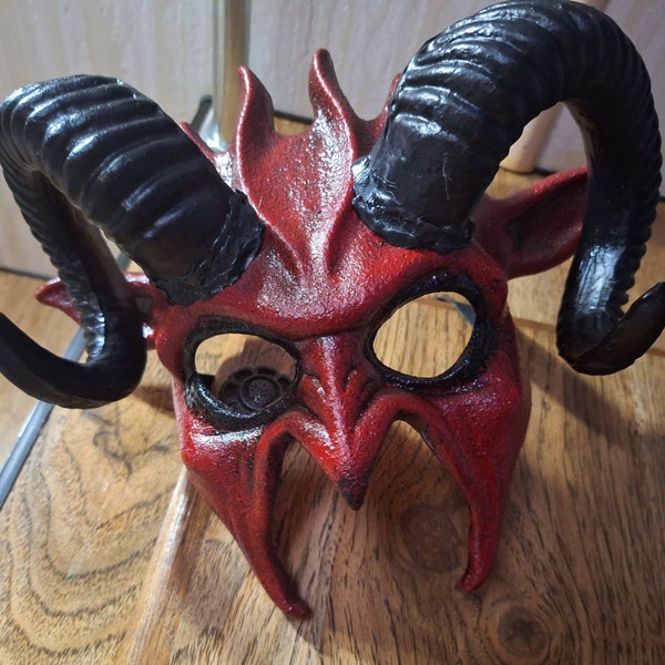 Brushed Silver Antelope Devil Animal Skull W/ Black Deer Horns ...