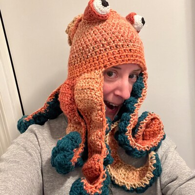 PATTERN Crochet Octopus Hat - Etsy