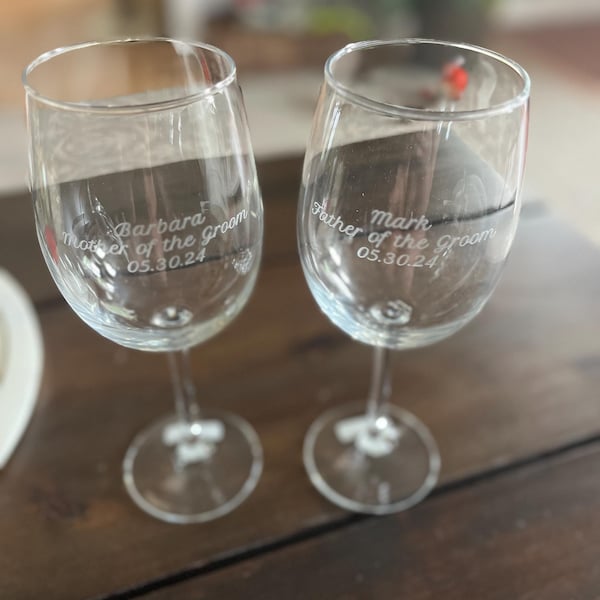 Custom Wine Glass by Lifetime Creations: Personalized Wine Glass With ...
