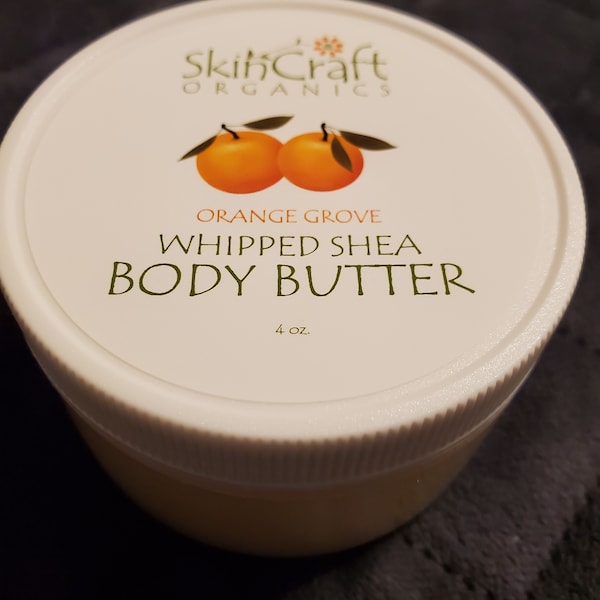 Natural Orange Vanilla Body Butter Moisturizer With a Creamsicle Scent ...