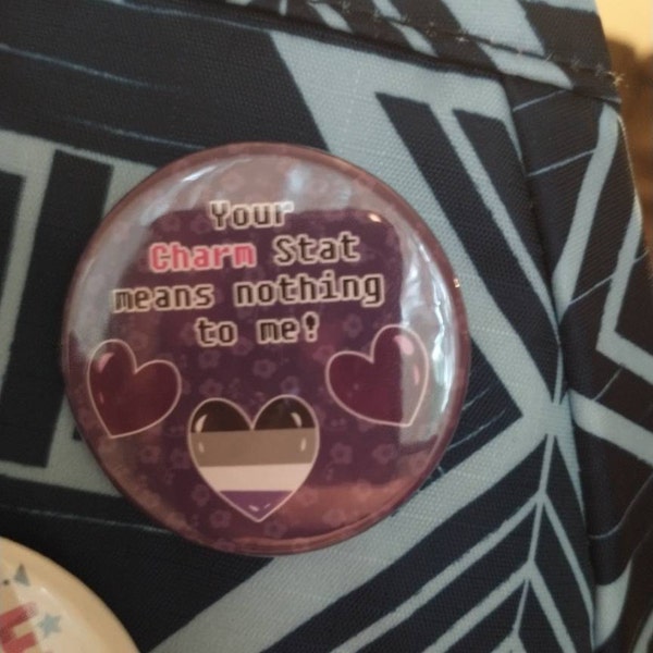 Ace Pride Buttons, 1 3/4 Inch 44mm Pin Back Buttons , Asexual Pin Badge ...