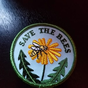 Save the Bees Embroidered Scouting Patch - Etsy
