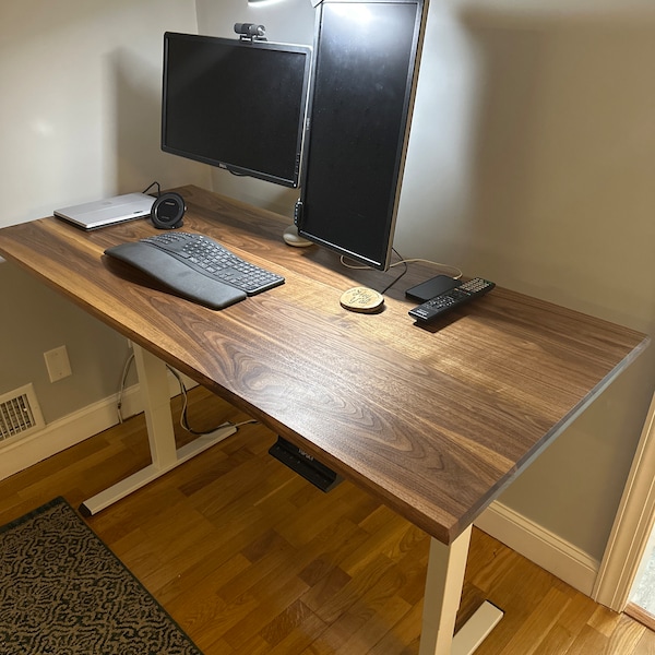 American Walnut Sit-stand Studio Desk - Etsy