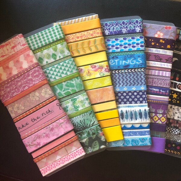 Set of 3 or 5, Washi Tape Boards, Portable, Dispenser, Storage - Etsy