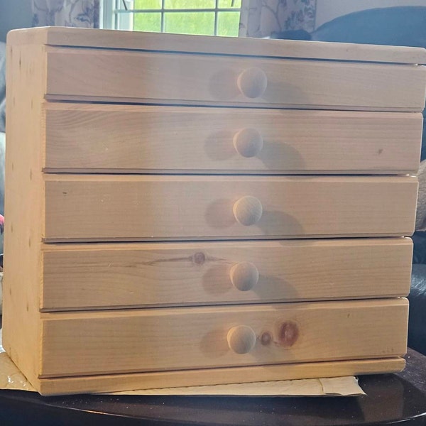 Floss Cross Stitch Cabinet 5 Drawer Unit. One of a Kind Special - Etsy